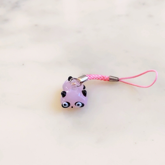 Toys | Rarenwotvintage 3d Pinkblack Panda Collectabl Glass ...